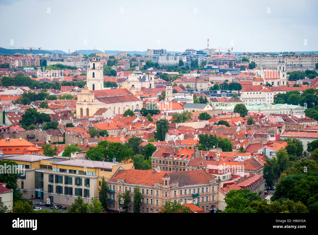 View over Vilnius in summer, capital of Lithuania Stock Photo - Alamy