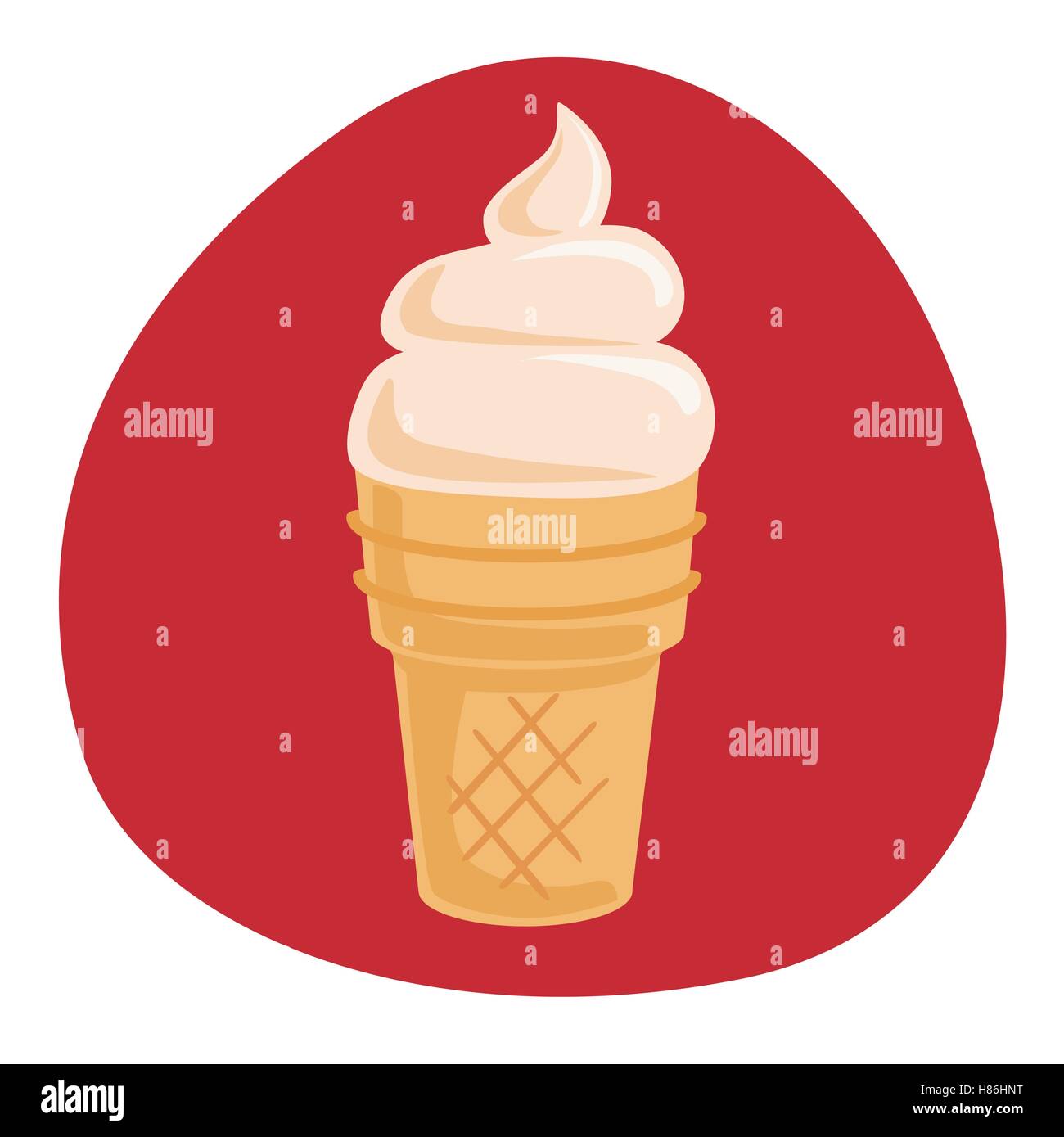 Ice cream cone lemon Stock Vector Images - Alamy