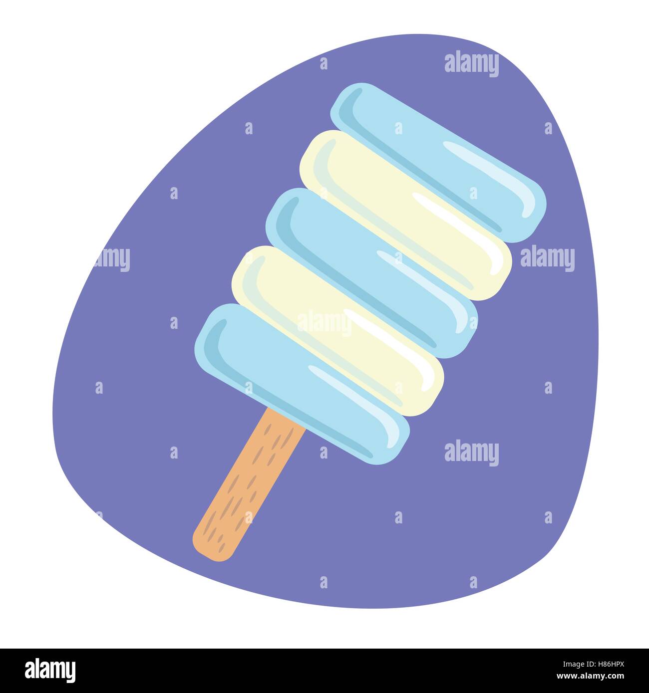 Lemon ice cream retro Cut Out Stock Images & Pictures - Alamy