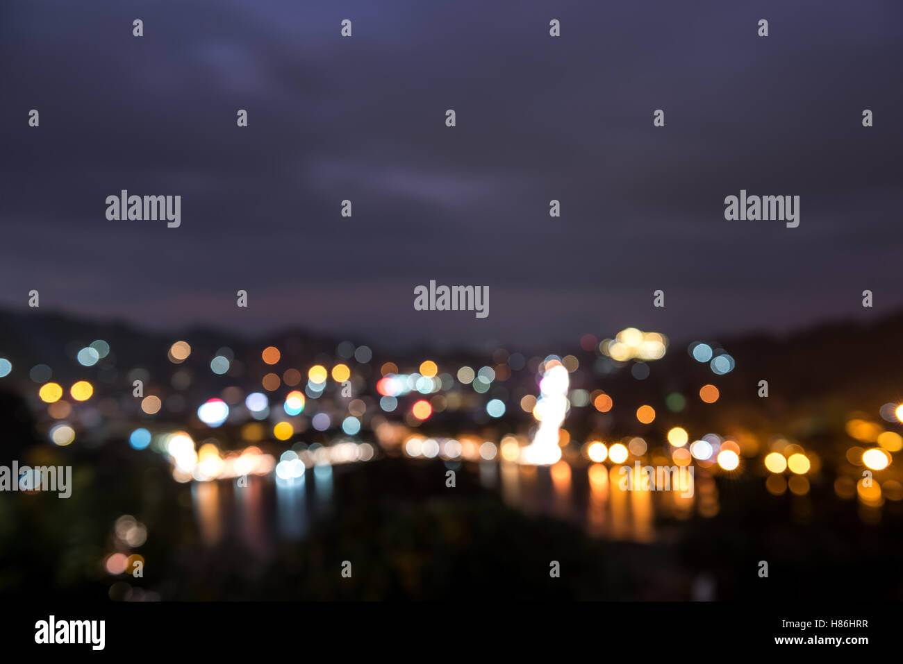 Kandy city at night, Sri Lanka Stock Photo - Alamy