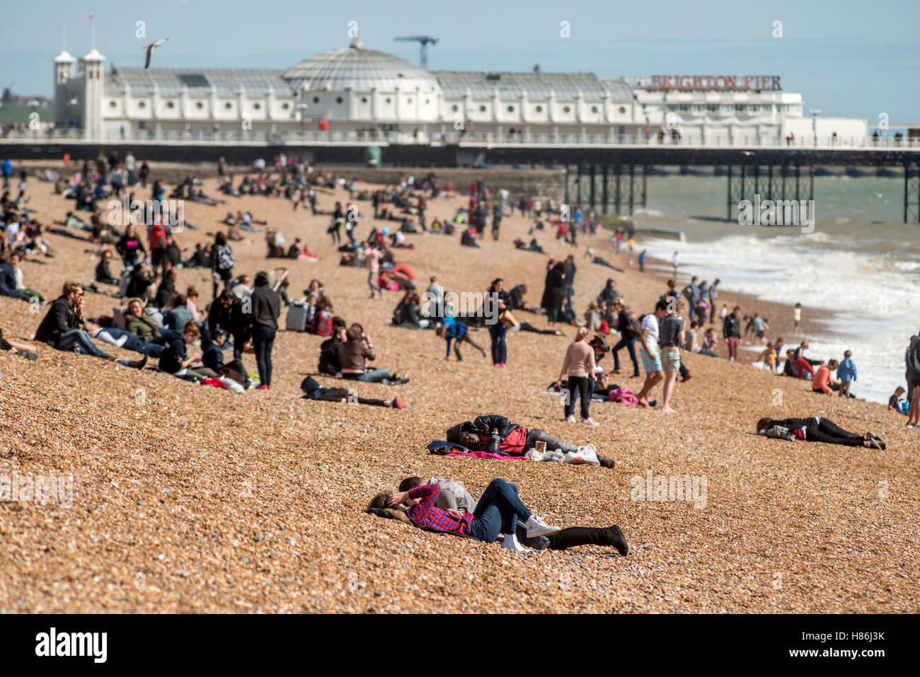 People enjoying the bracing weather hi-res stock photography and images ...