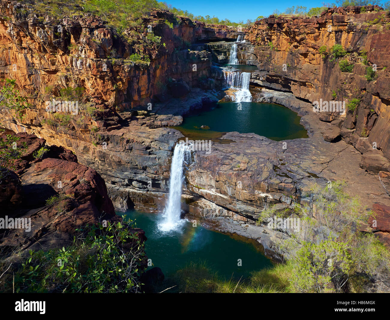 Waterfalls, Mitchell Falls, Mitchell Plateau, Kimberley, Western ...