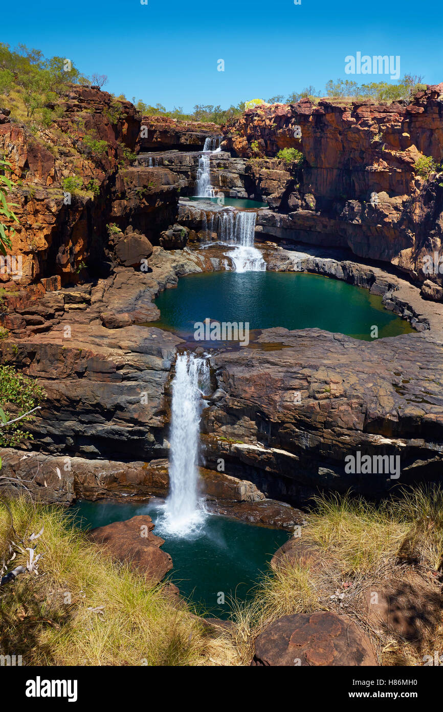 Waterfalls, Mitchell Falls, Mitchell Plateau, Kimberley, Western ...