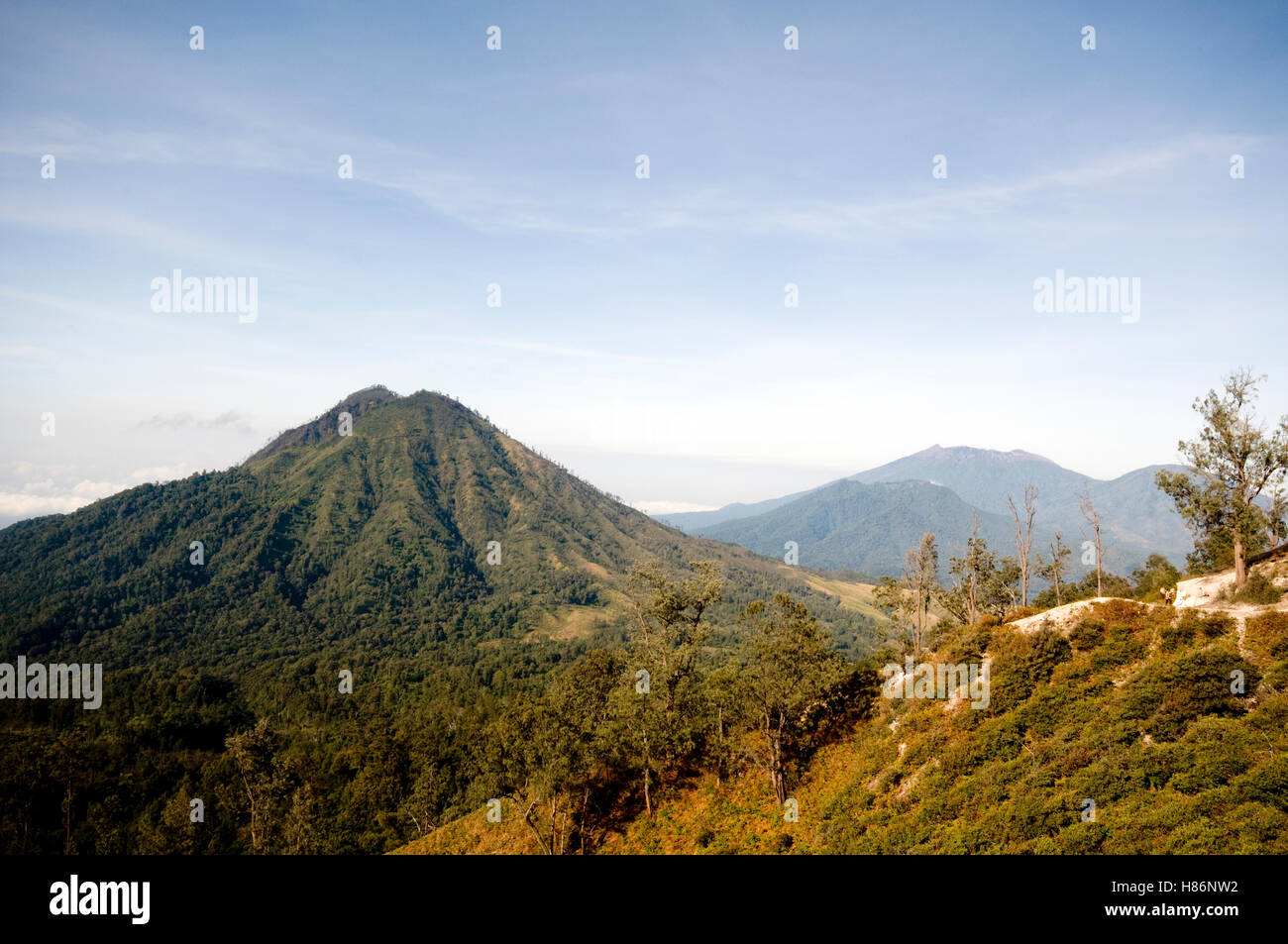 Volcanic crater, Ijen Volcano, Java, Indonesia Stock Photo - Alamy
