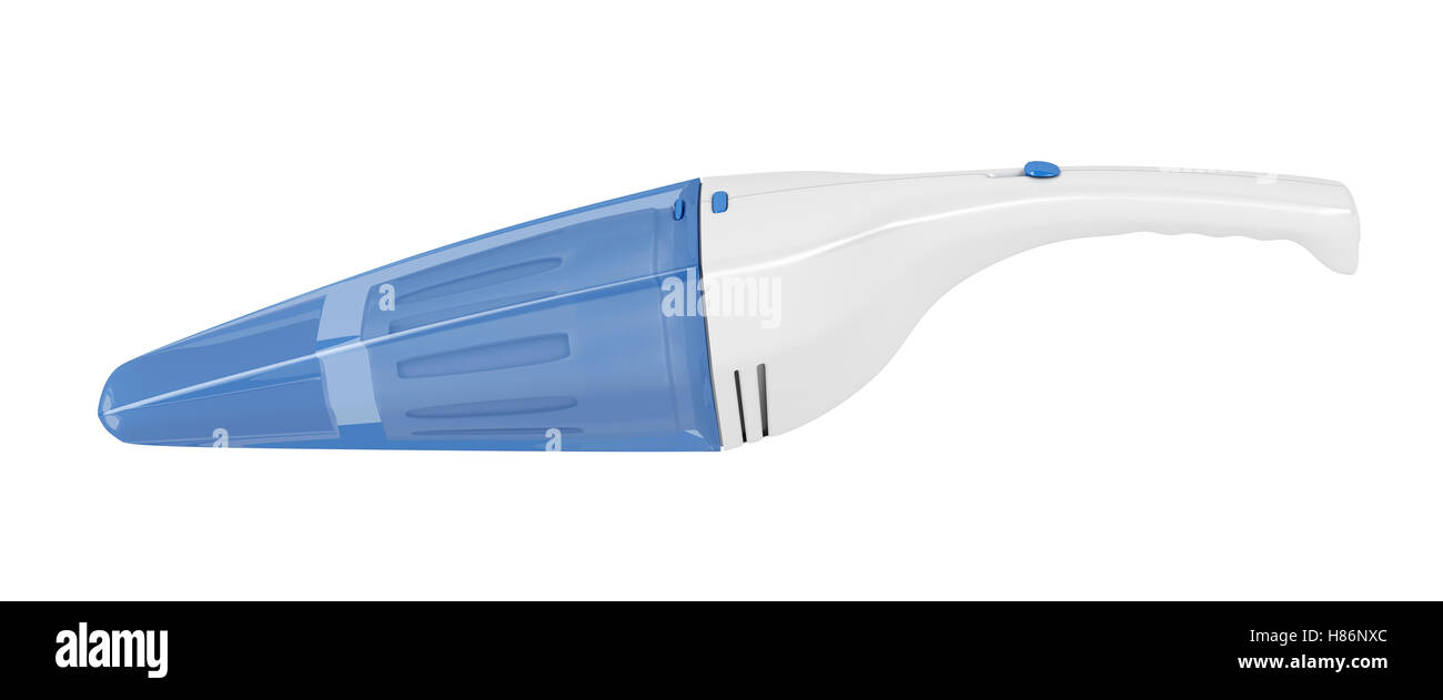 Side view of handheld vacuum cleaner, isolated on white background ...