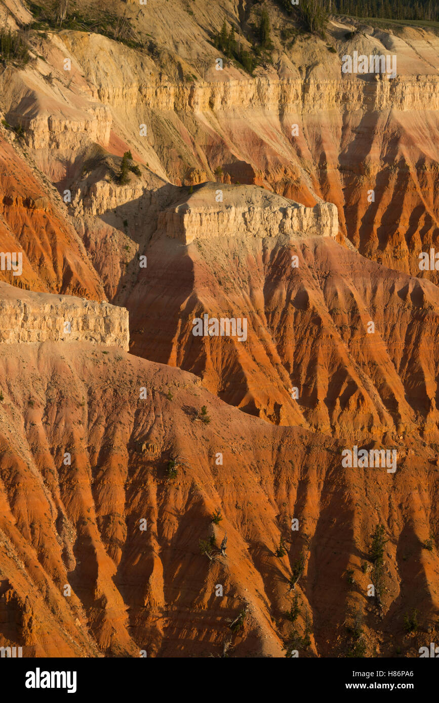 Eroded limestone cliffs, Claron Formation, Cedar Breaks National ...