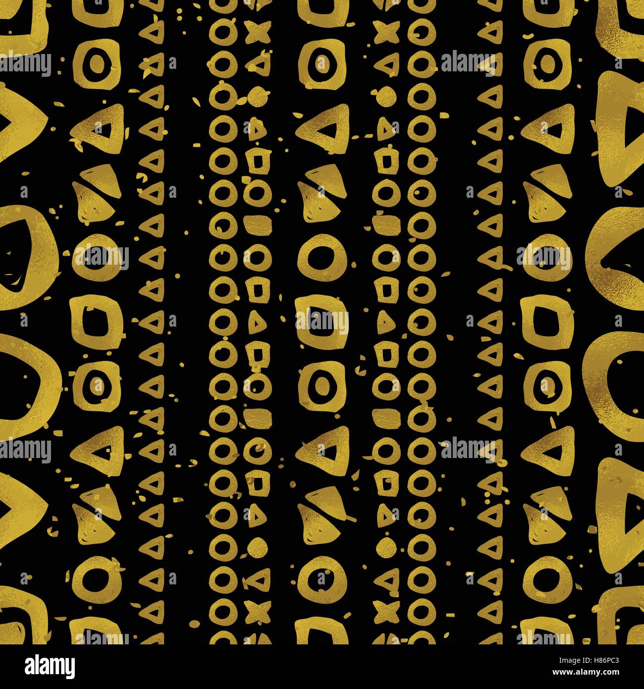 Geometric black and gold seamless pattern Stock Vector Image & Art - Alamy