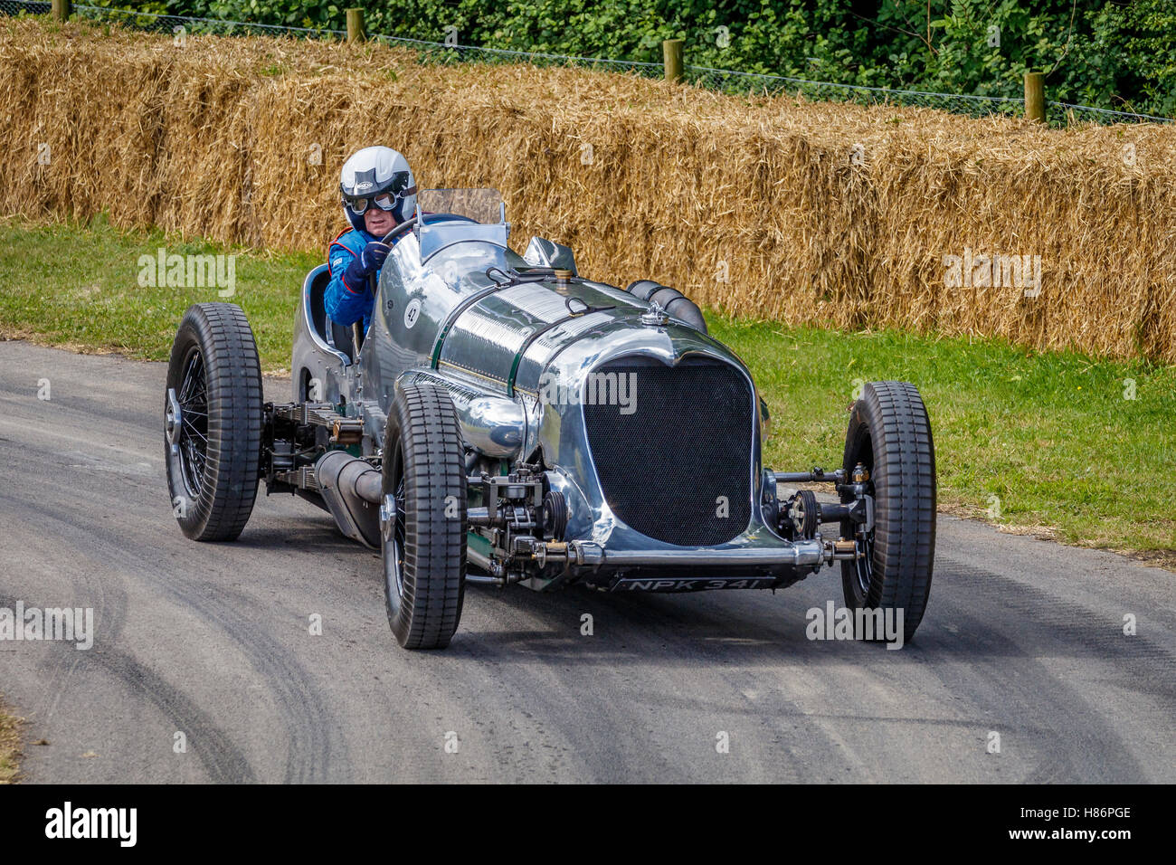 1933 Napier-Railton Special Brooklands racer with driver Allan Winn at ...