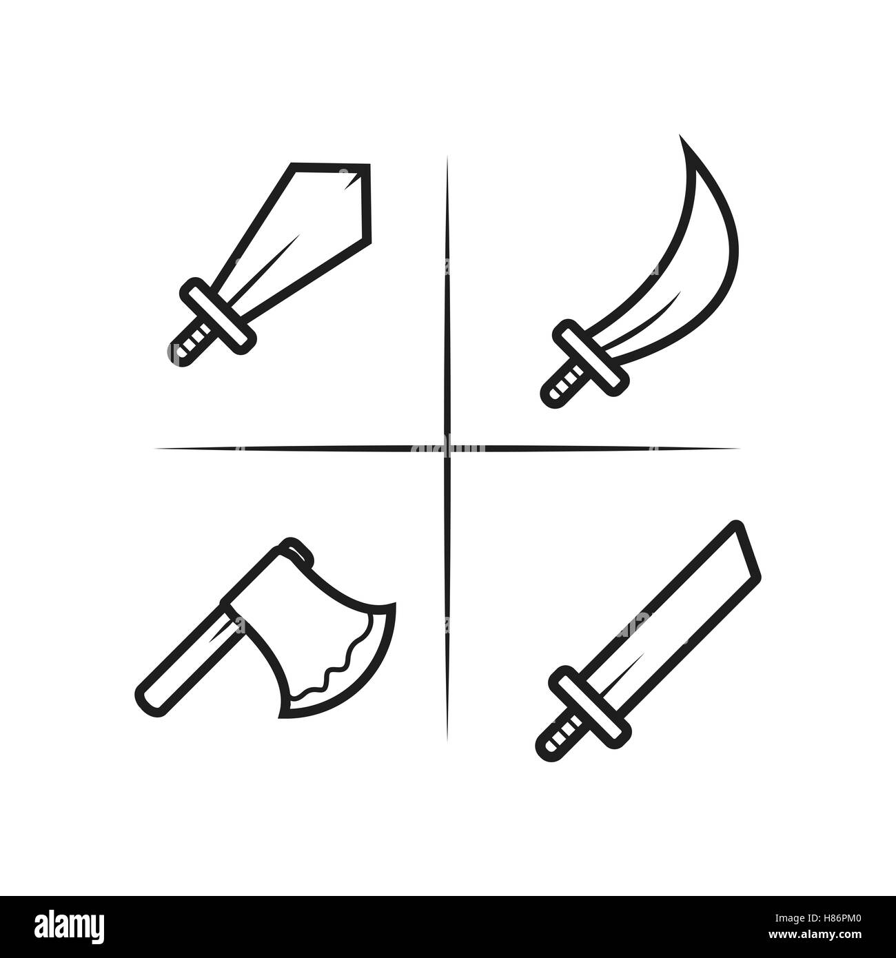 Weapon graphics Black and White Stock Photos & Images - Alamy