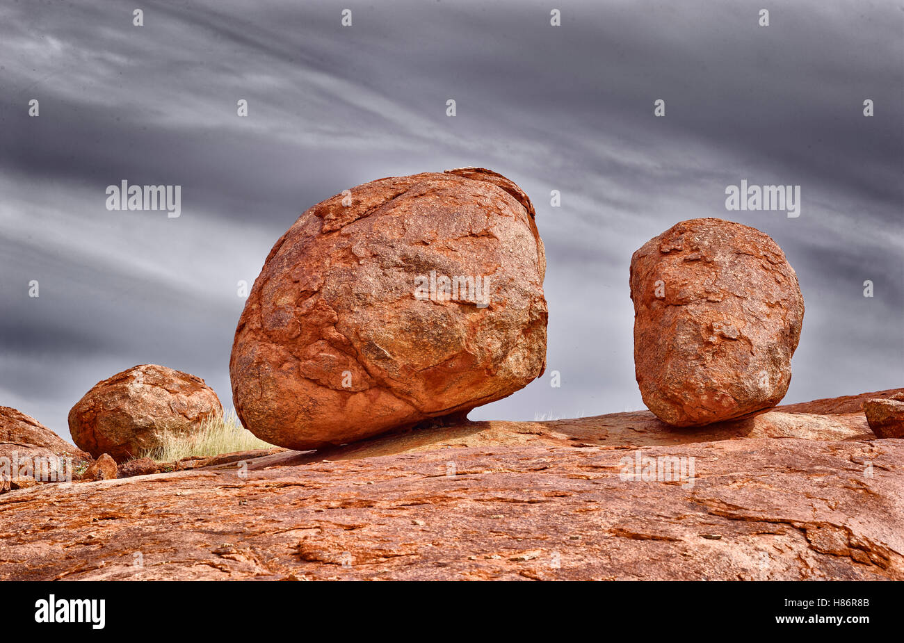 Granite boulders formed by spheroidal weathering, Western Australia ...
