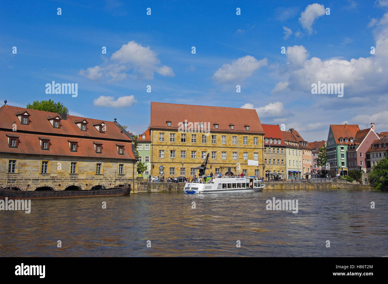 Bamberg, UNESCO World Heritage site, Little Venice , Regnitz river, Old ...