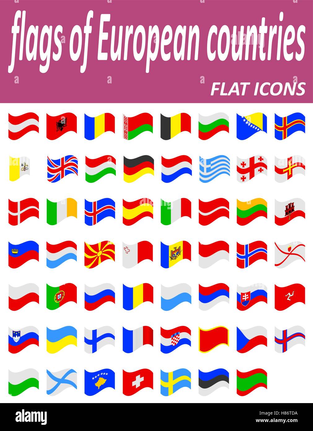 flags of european countries flaticons vector illustration isolated on ... flags of european countries flaticons vector illustration isolated on ...