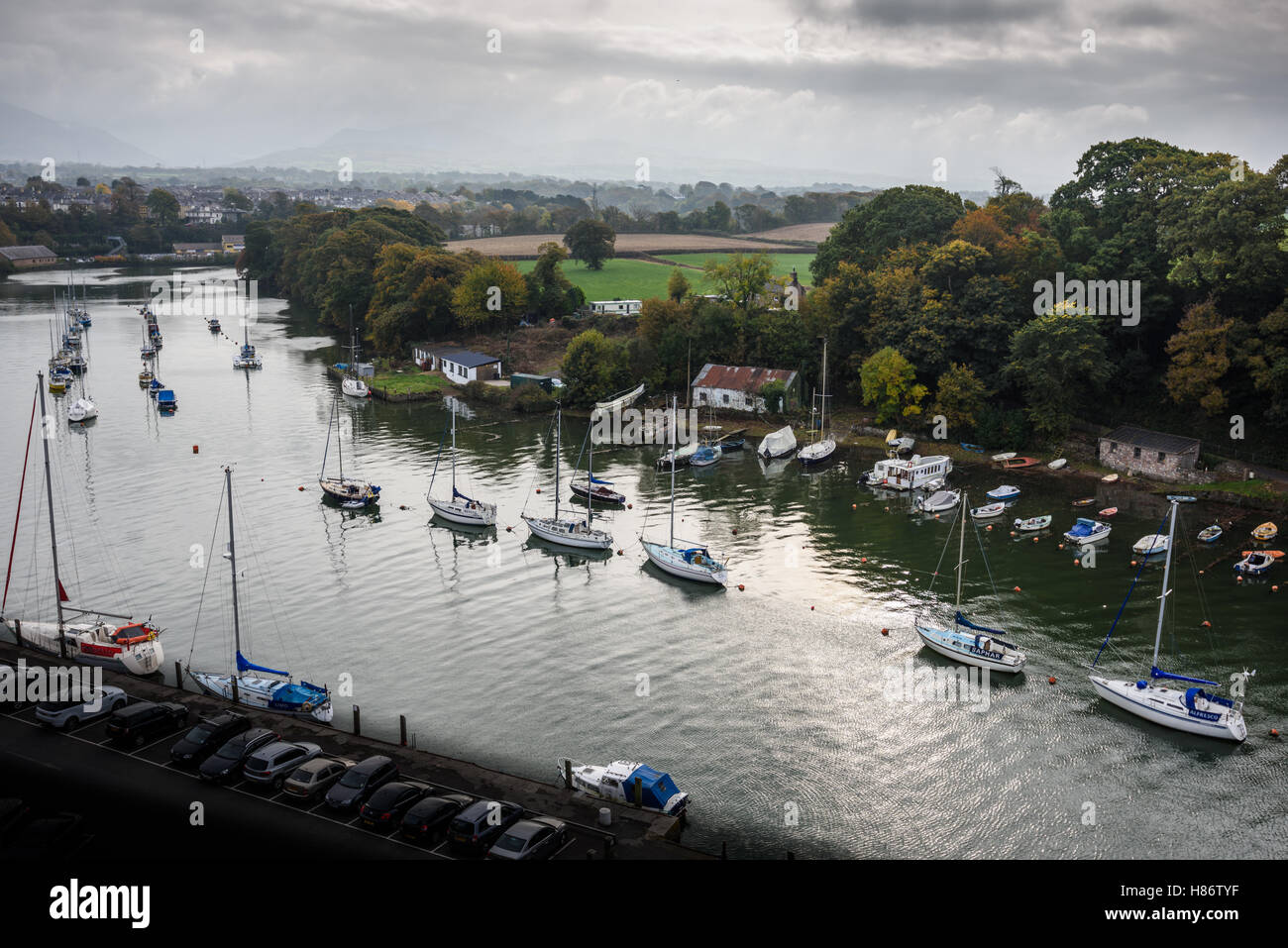 River Seiont at Caernarfon, Wales Stock Photo - Alamy