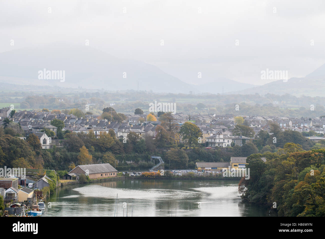 River Seiont at Caernarfon, Wales Stock Photo - Alamy