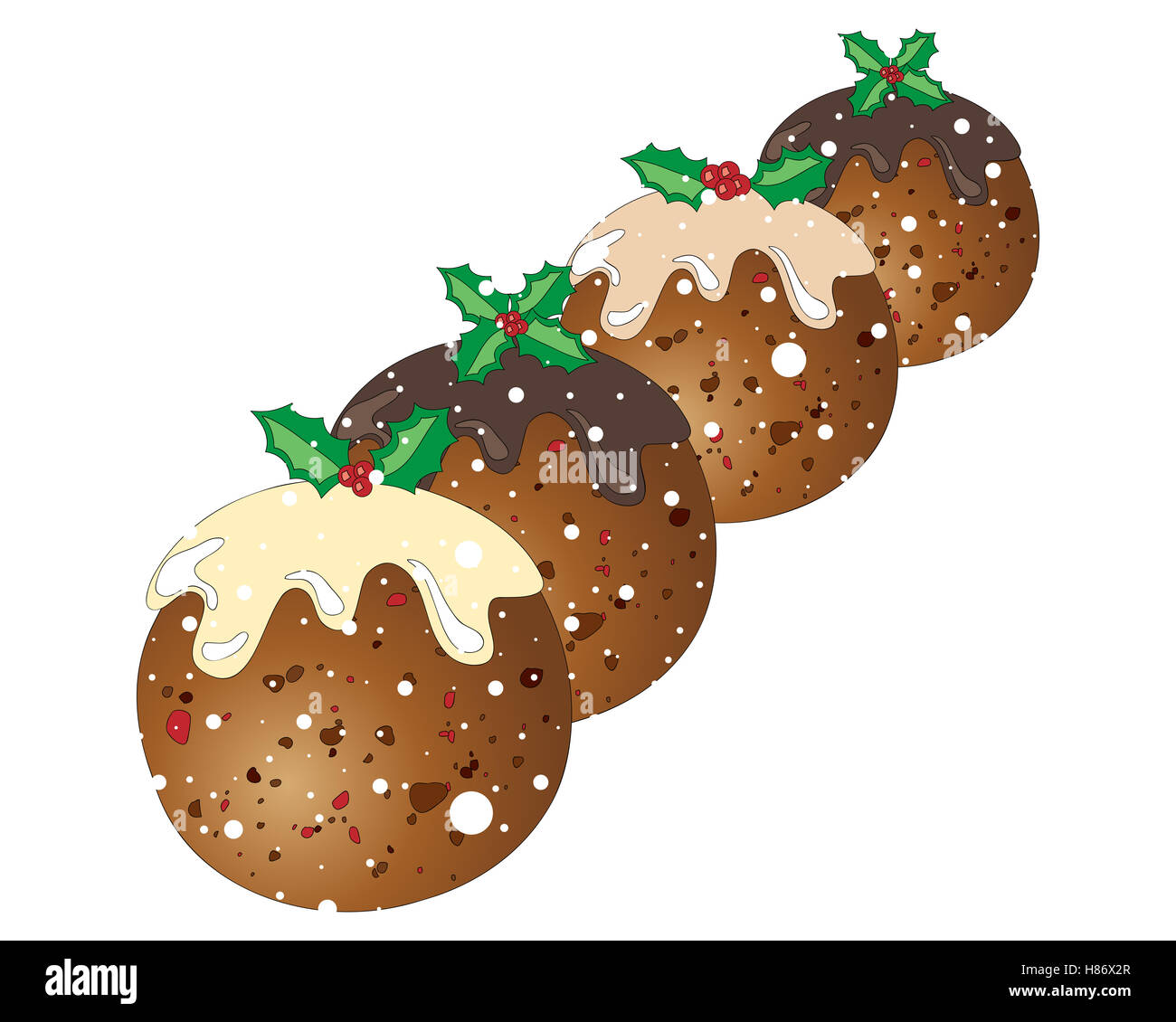 Four puddings hi-res stock photography and images - Alamy