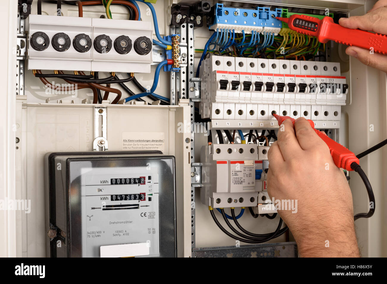 Electrical engineer testing fuse hi-res stock photography and images ...