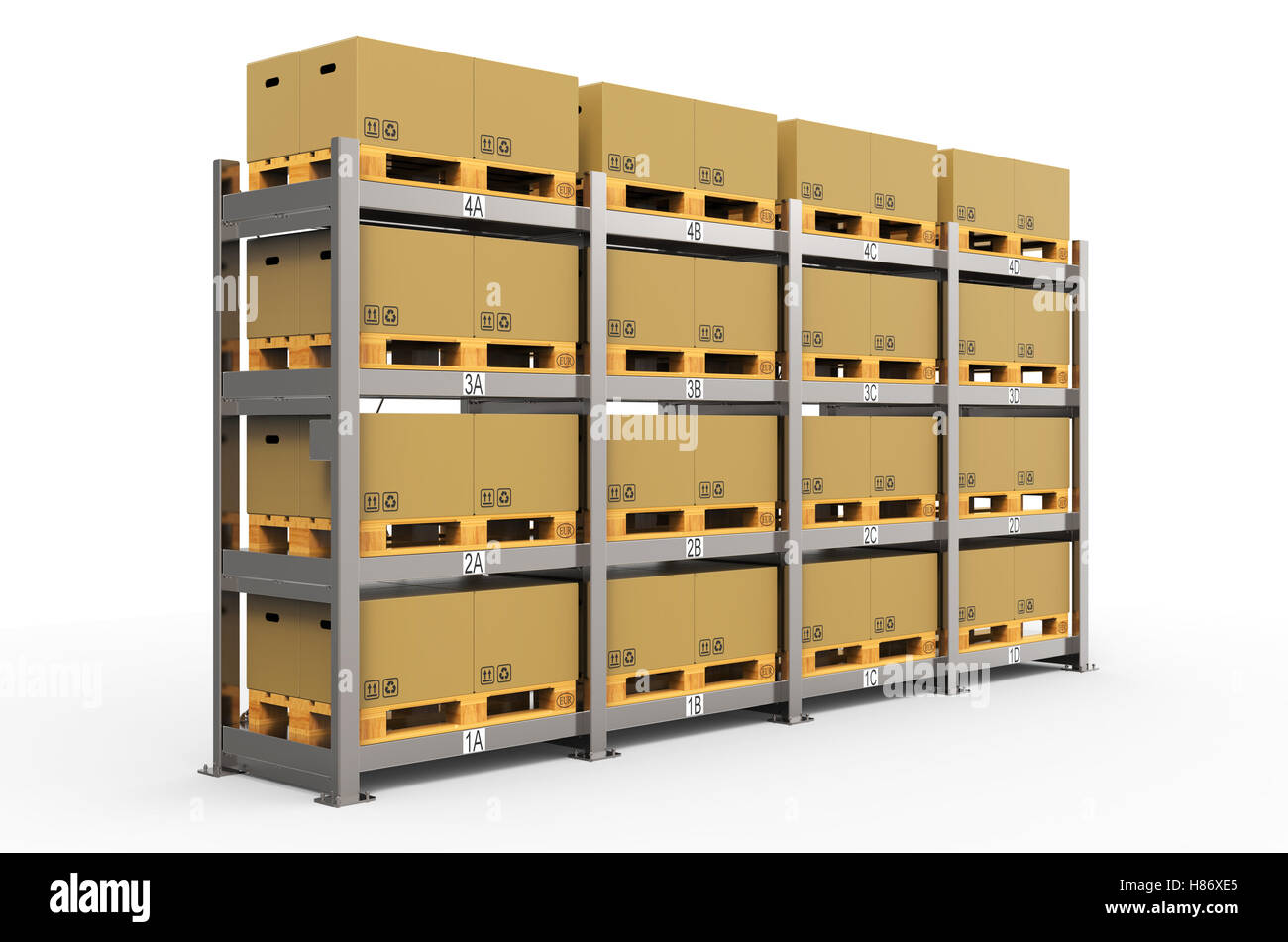 Metal warehouse Cut Out Stock Images & Pictures - Alamy