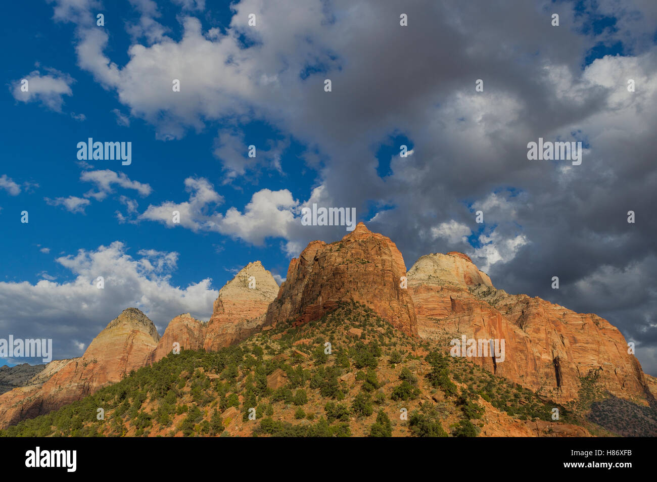 Bridge Mountain, Zion National Park, Utah Stock Photo - Alamy