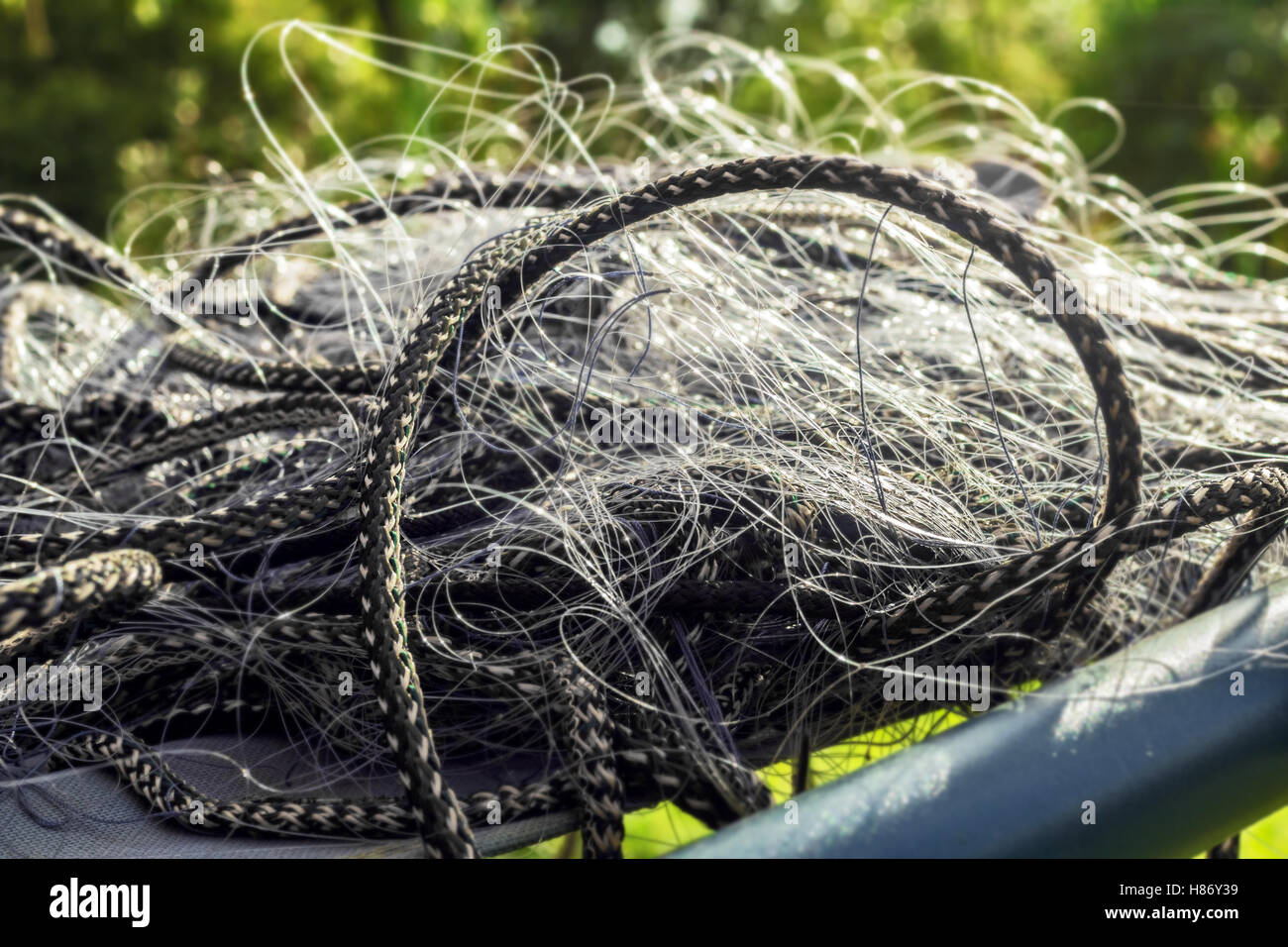 Blue And White Fishing Nets High Resolution Stock Photography and Images - Alamy