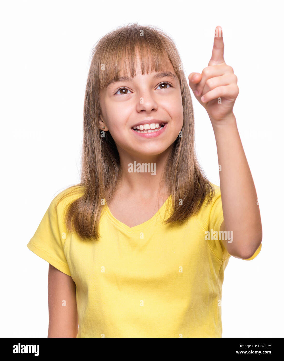 Emotional portrait of girl Stock Photo - Alamy