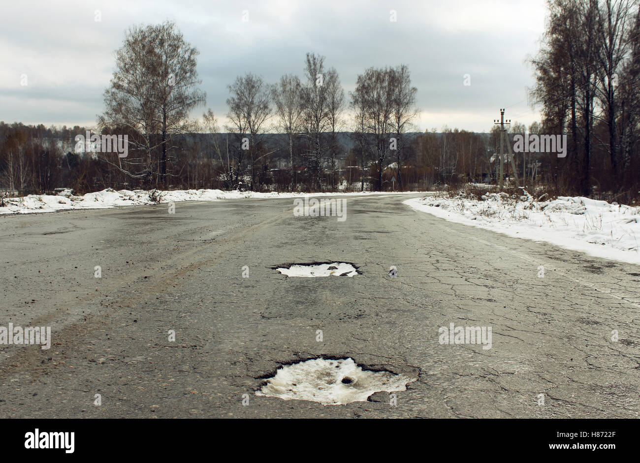 Road pit hi-res stock photography and images - Alamy