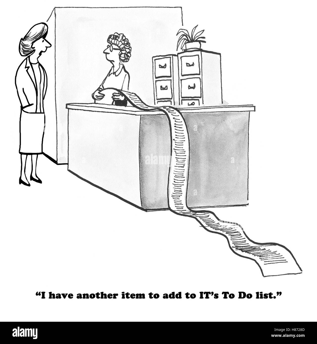 Business cartoon long list hi-res stock photography and images - Alamy