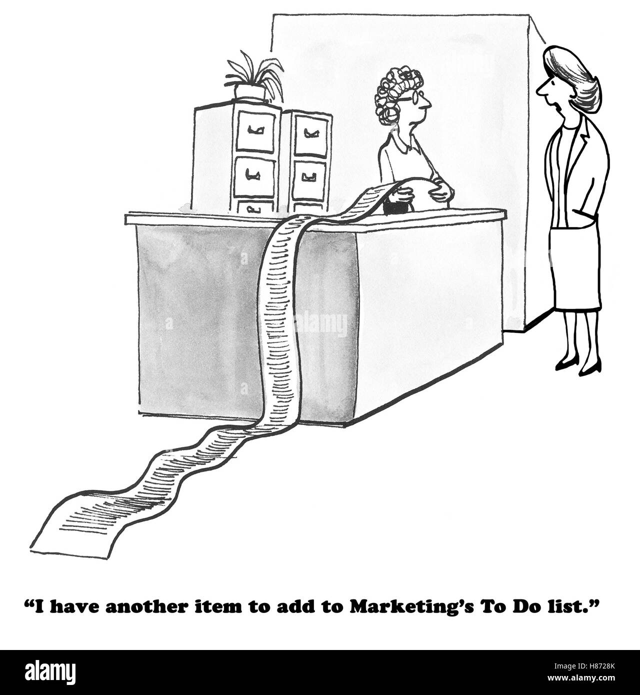 Business cartoon long list hi-res stock photography and images - Alamy