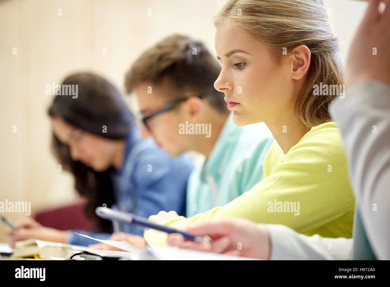 student girl at lecture Stock Photo - Alamy