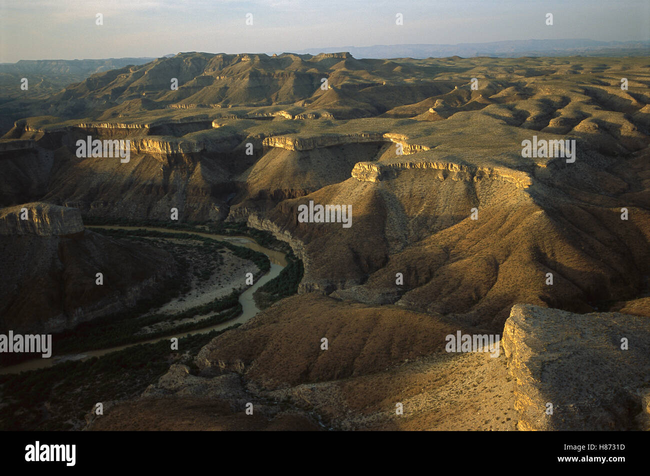 Mountains of Sierra del Carmen tower 5,000 over the desert floor and ...