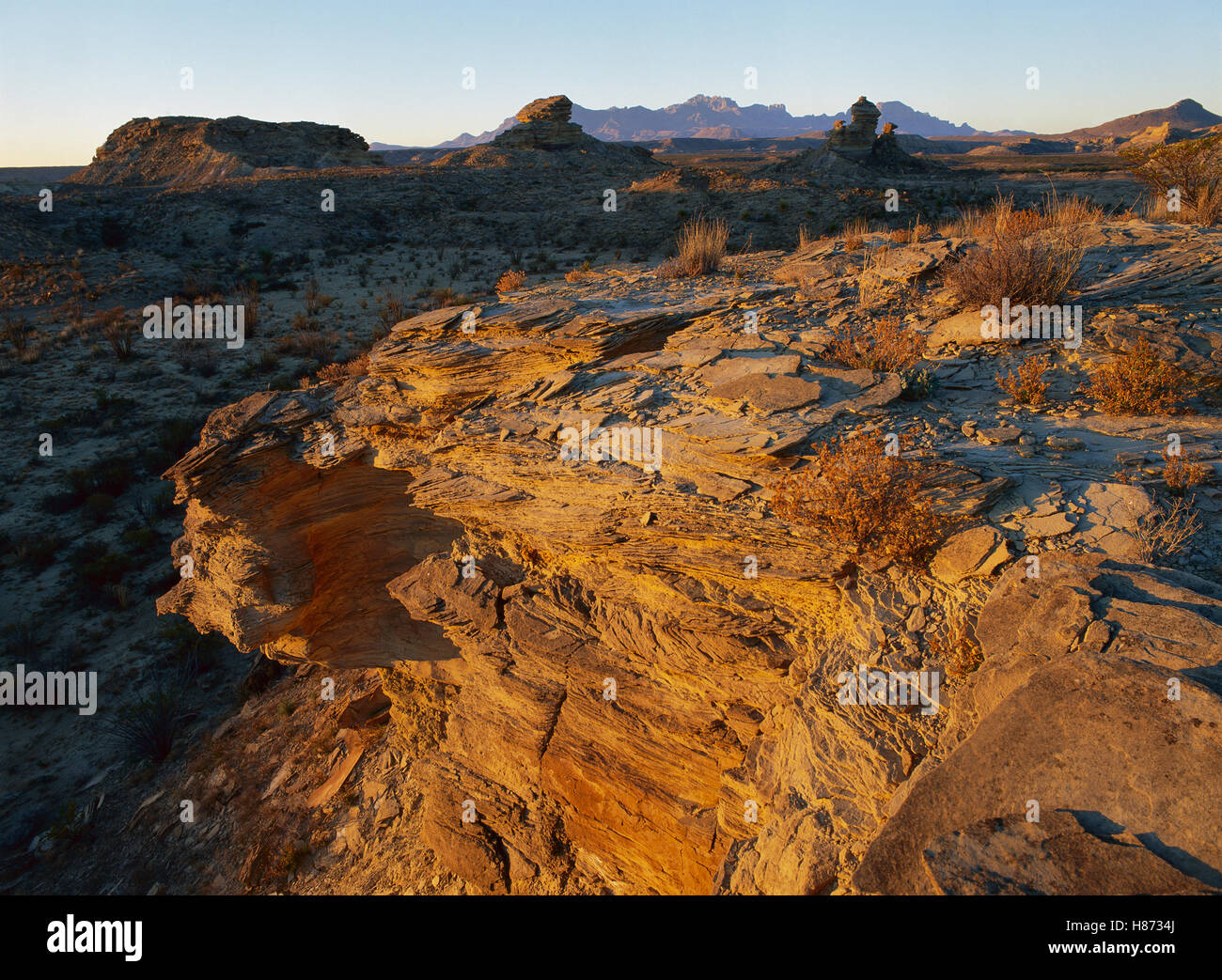 Rock structures in the Chihuahuan Desert, Big Bend National Park, Texas ...