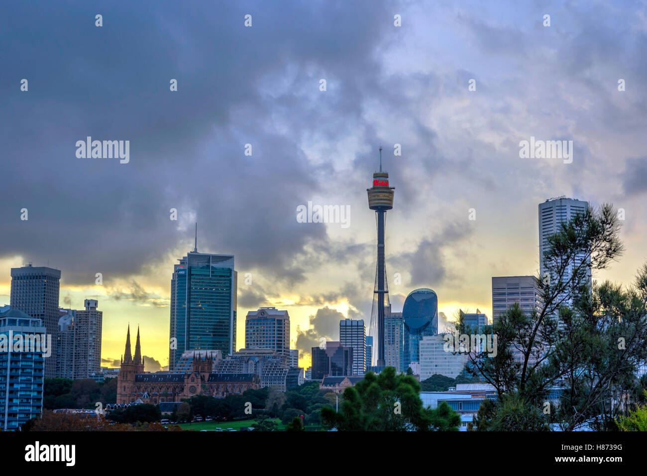 View on Sydney skyline in daytime Stock Photo - Alamy