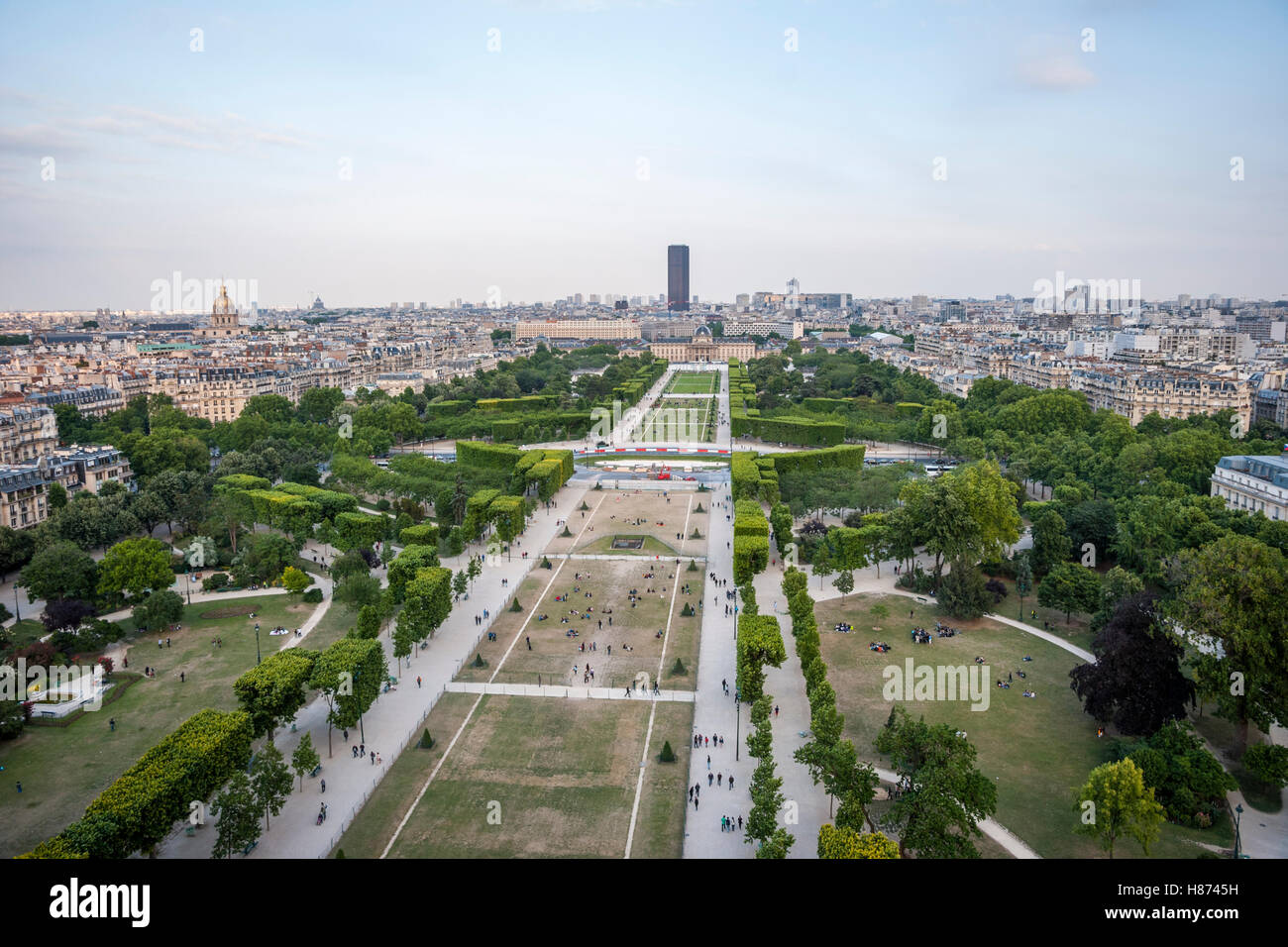 Aerial view over Paris, France Stock Photo - Alamy