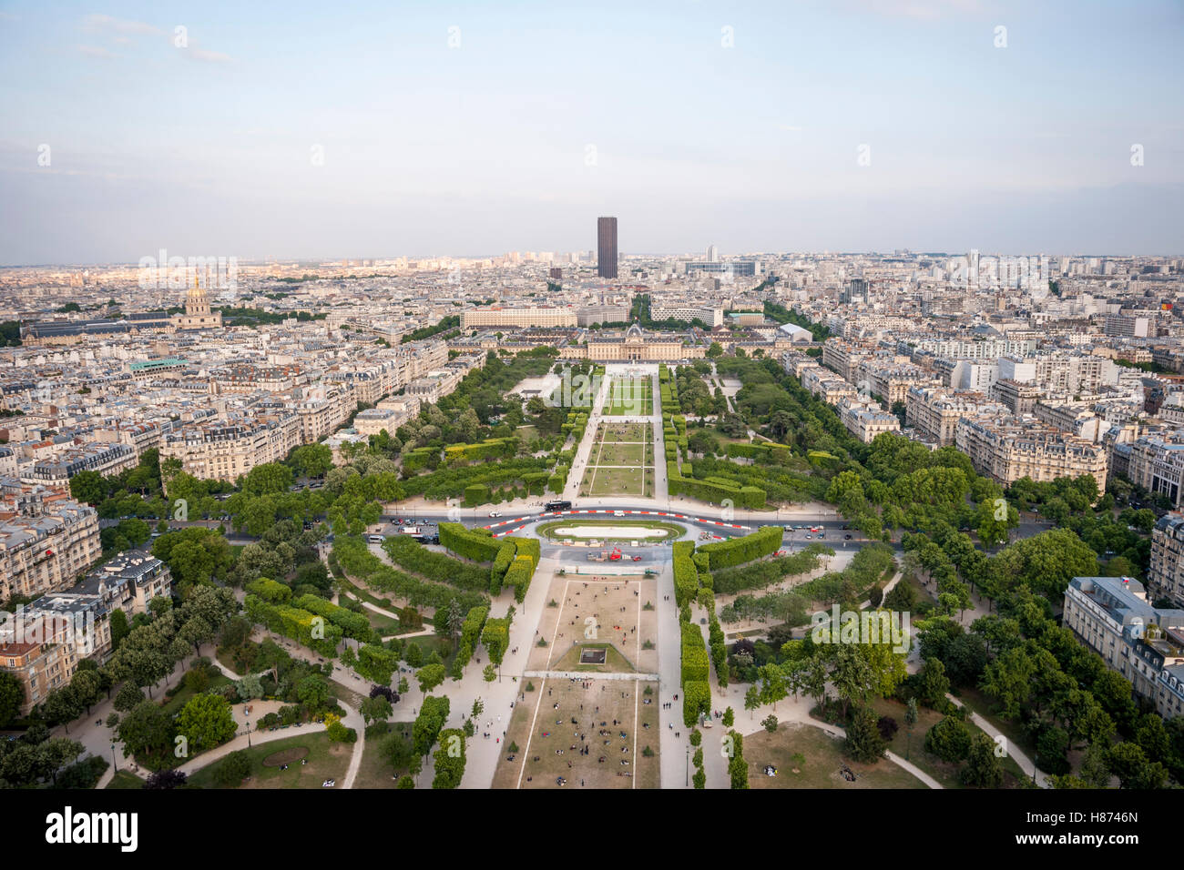 Aerial view over Paris, France Stock Photo - Alamy