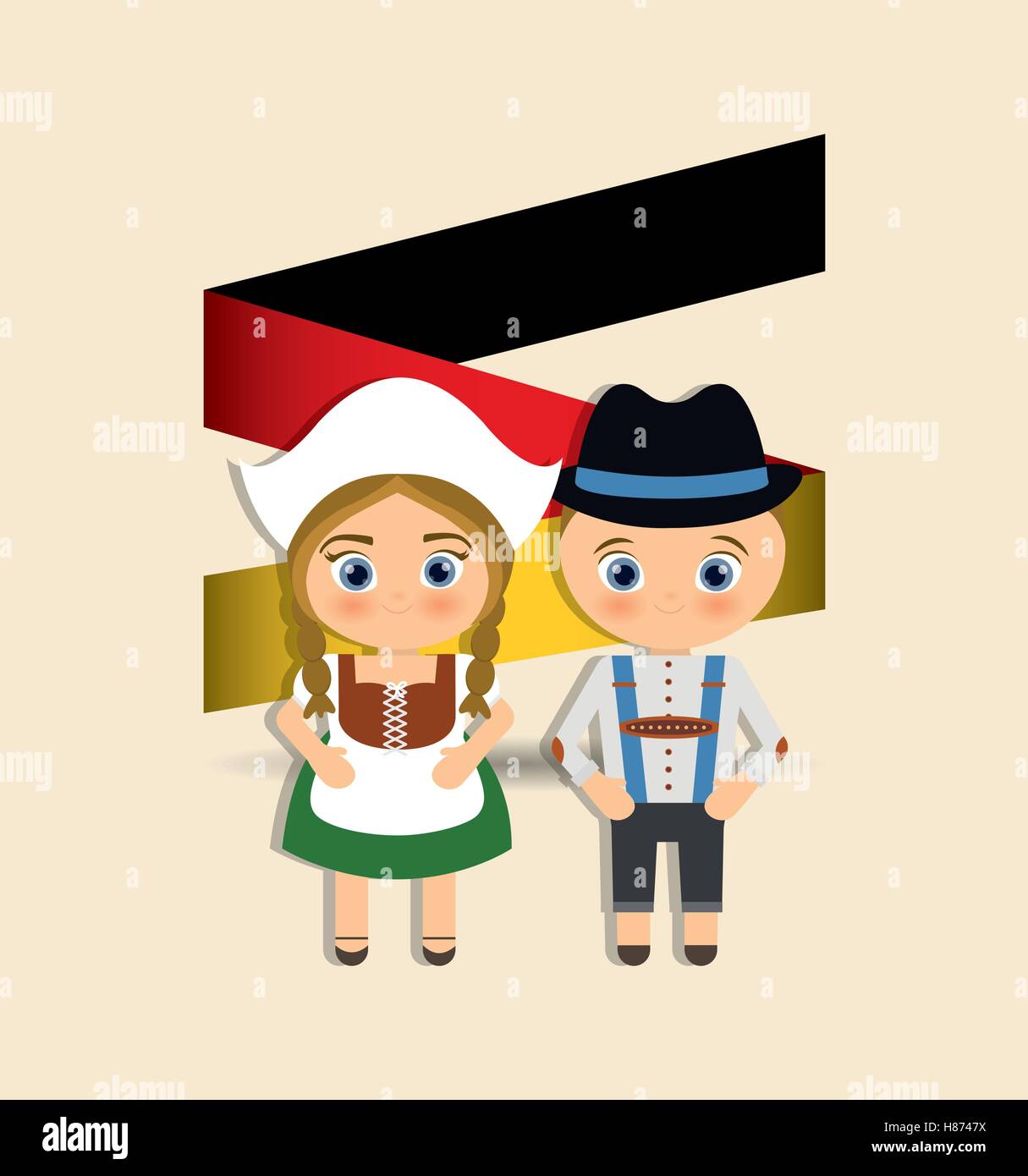 german oktoberfest cartoon Stock Vector Image & Art - Alamy