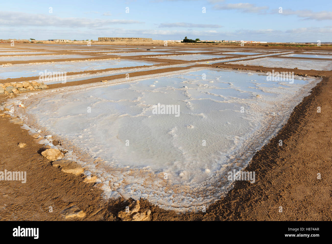 Salt pans, Cape Verde Archipelago, Portugal Stock Photo - Alamy