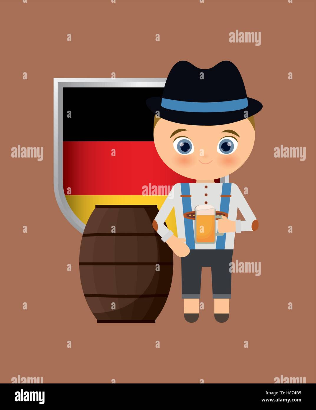 german oktoberfest cartoon Stock Vector Image & Art - Alamy