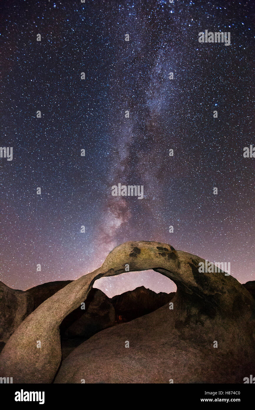 Milky Way and Mobius Arch, Mount Whitney, Alabama Hills, California ...