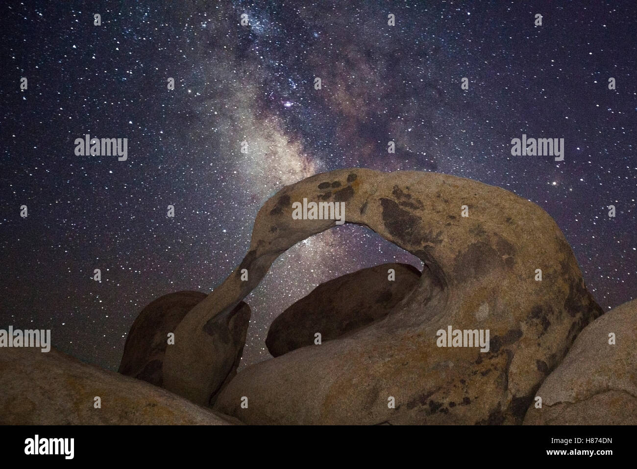 Milky Way and Mobius Arch, Mount Whitney, Alabama Hills, California ...
