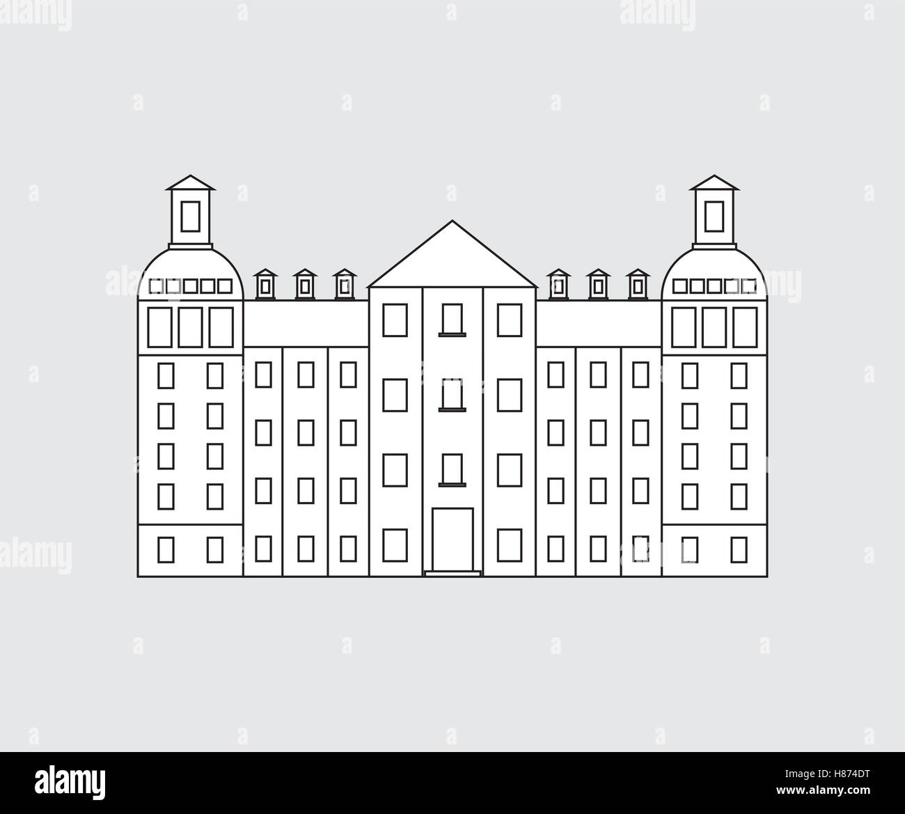 German architecture building Stock Vector Image & Art - Alamy