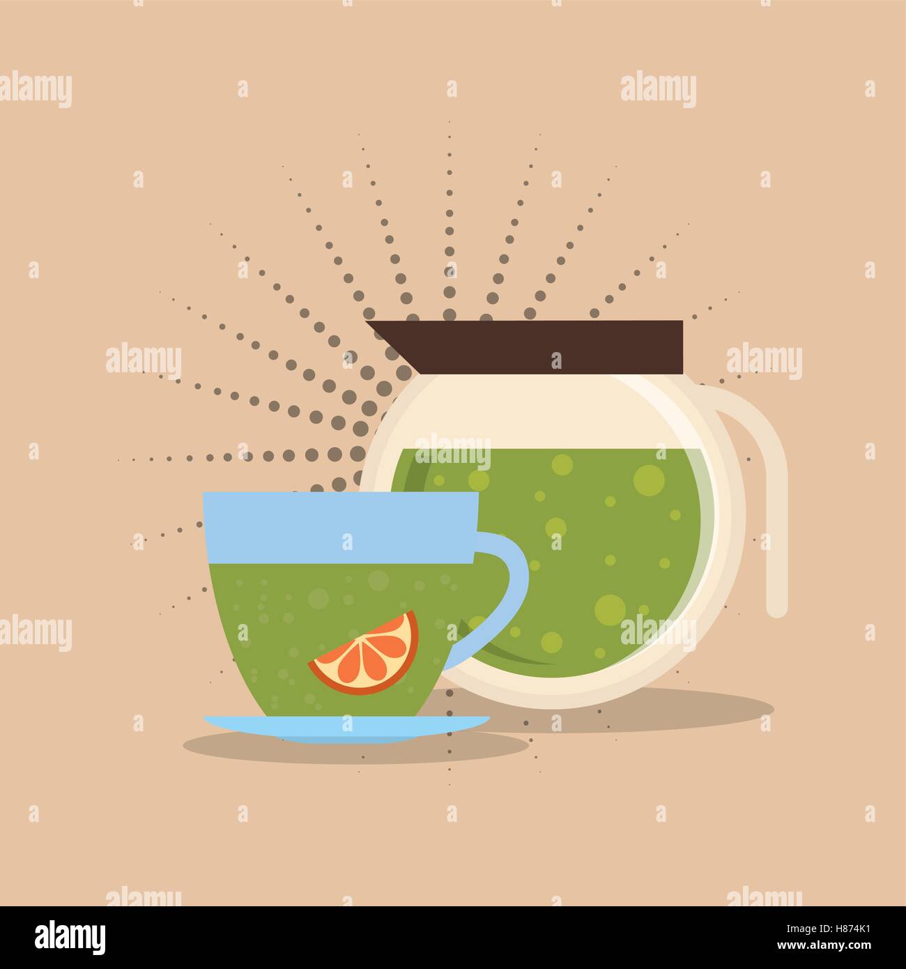 Delicious tea drink Stock Vector Image & Art - Alamy