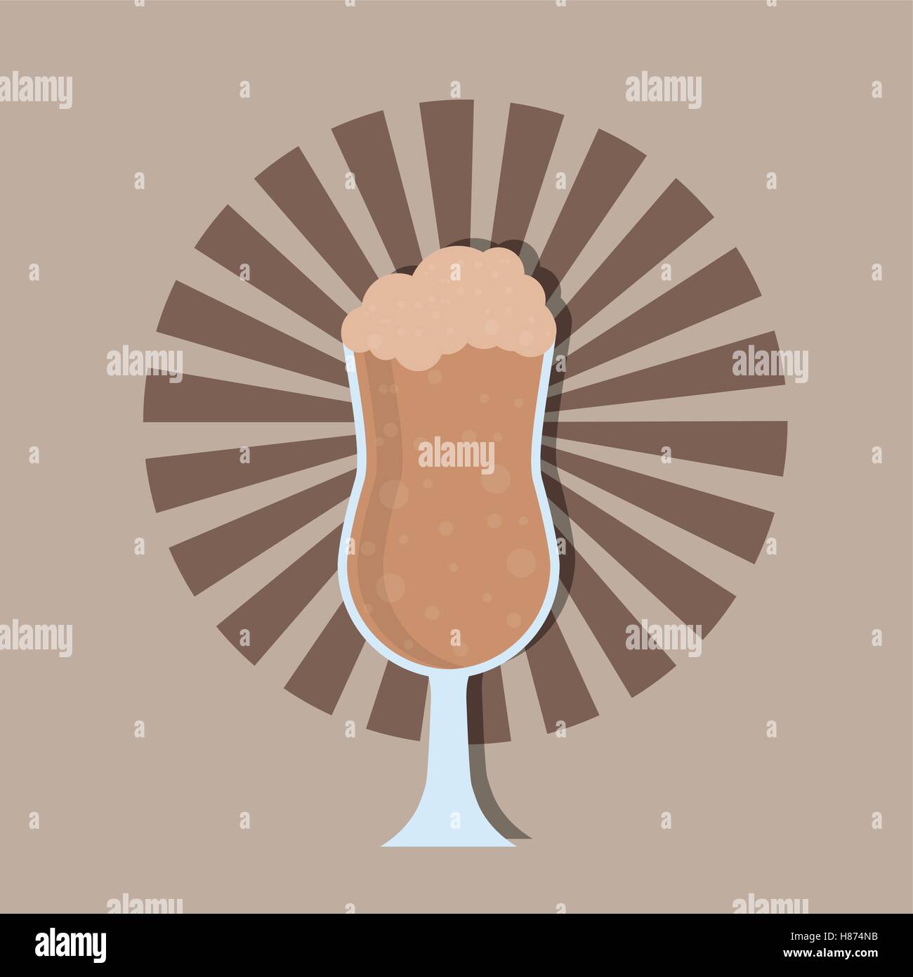 delicious milkshake cup Stock Vector Image & Art - Alamy