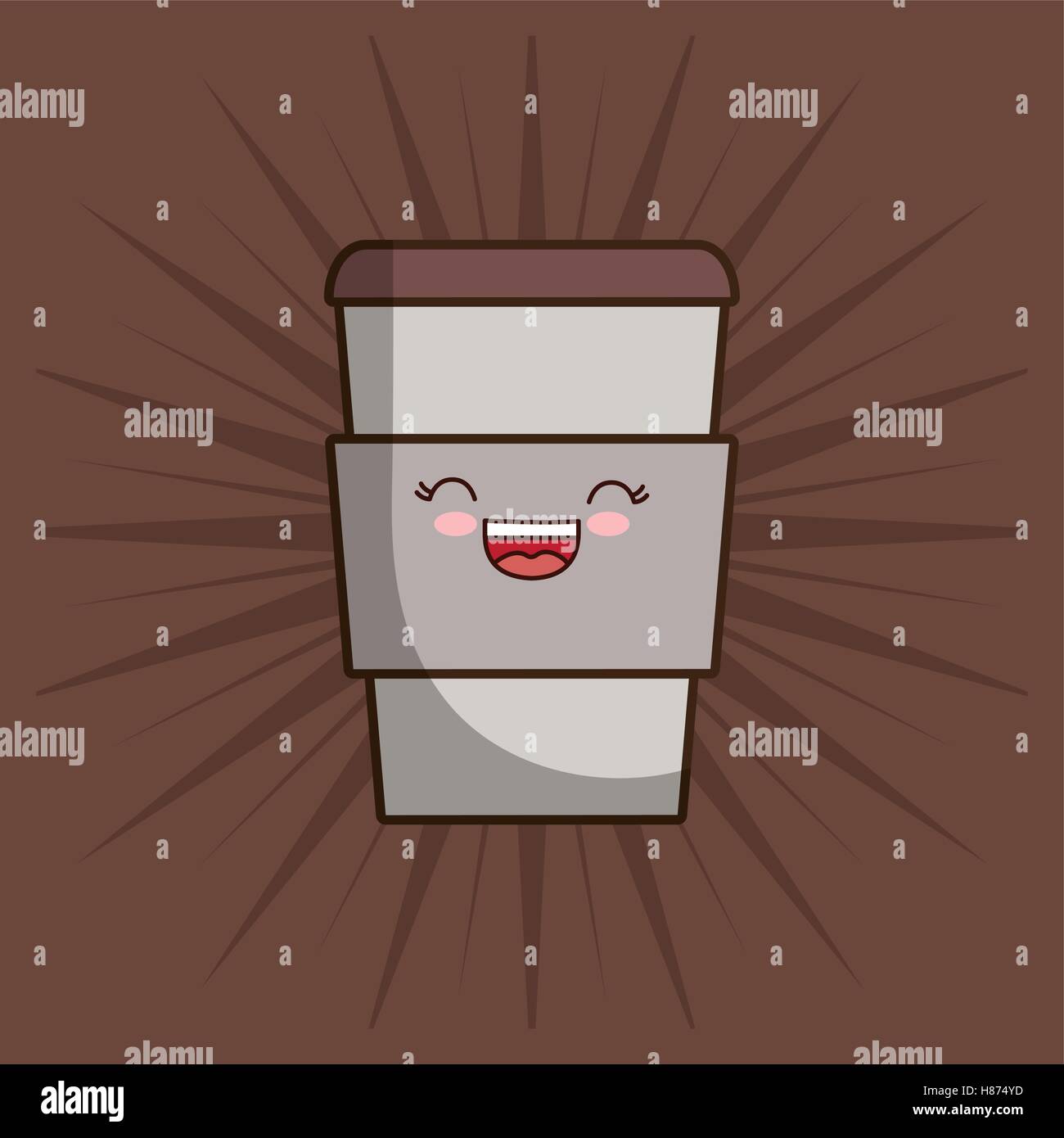 coffee cup cartoon Stock Vector Image & Art - Alamy