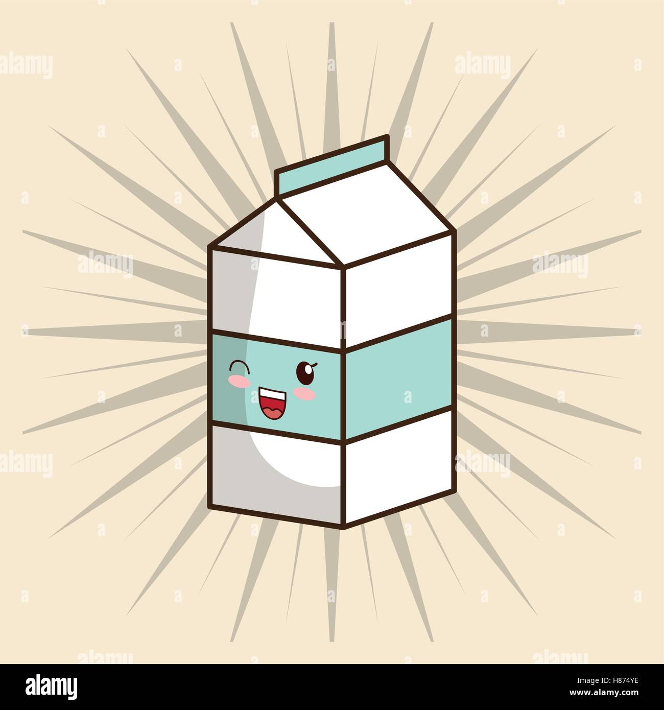 milk box cartoon Stock Vector Image & Art - Alamy