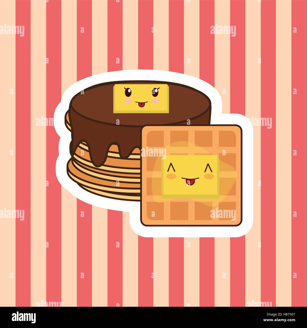 Cooking crepes Stock Vector Images - Alamy