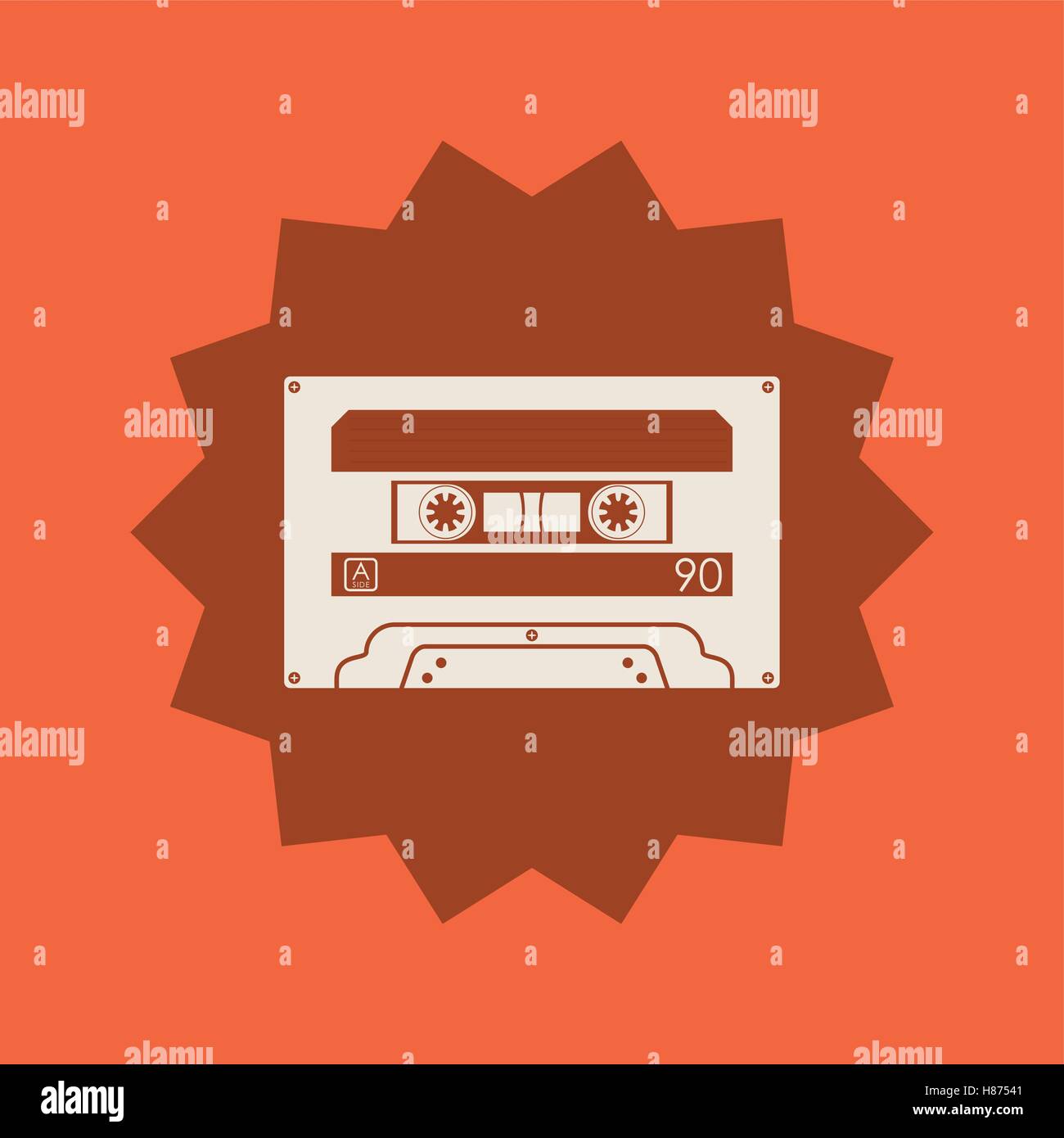 Retro cassette music Stock Vector Image & Art - Alamy