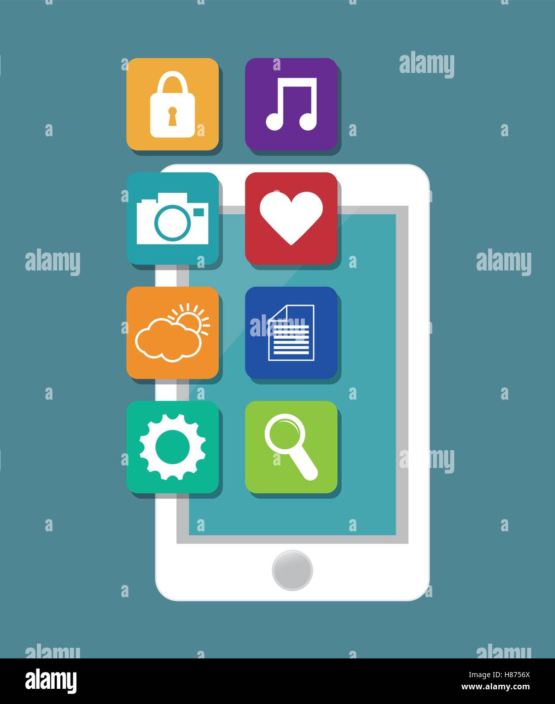 Mobile app technology Stock Vector Image & Art - Alamy