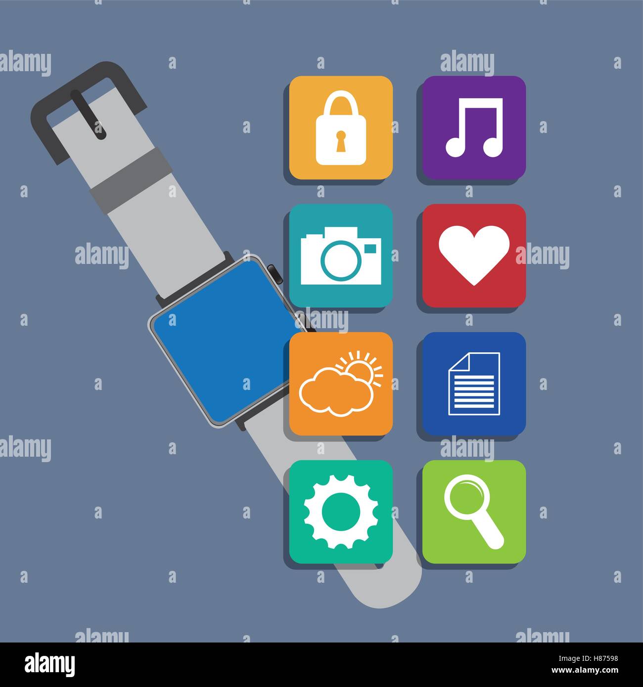 Wearable mobile technology Stock Vector Image & Art - Alamy