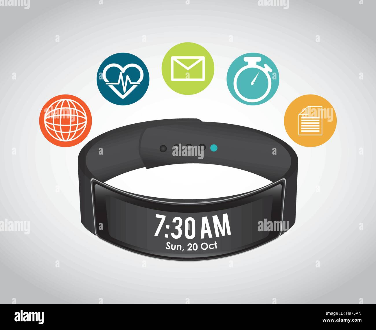 Wearable mobile technology Stock Vector Image & Art - Alamy