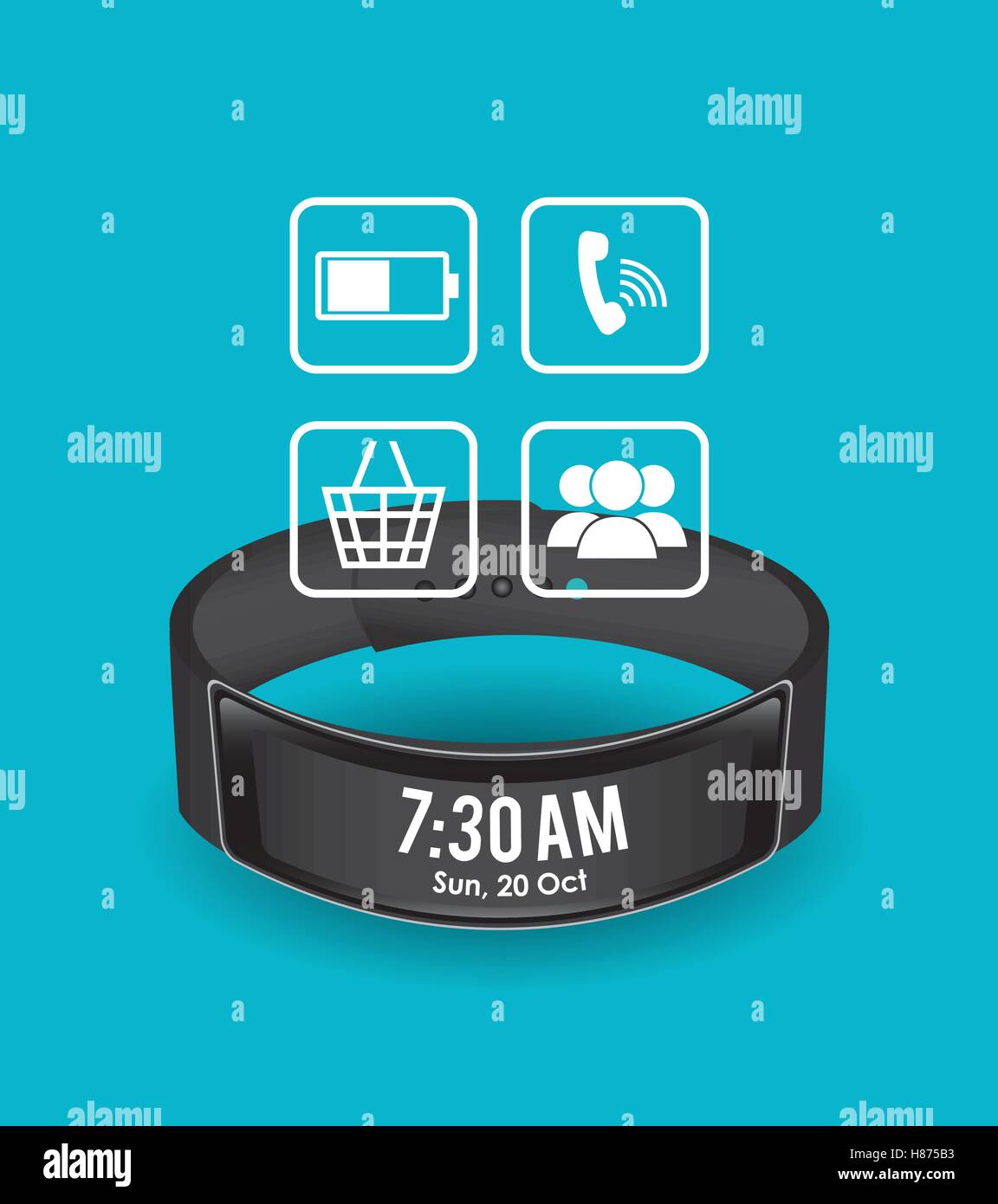 Wearable mobile technology Stock Vector Image & Art - Alamy