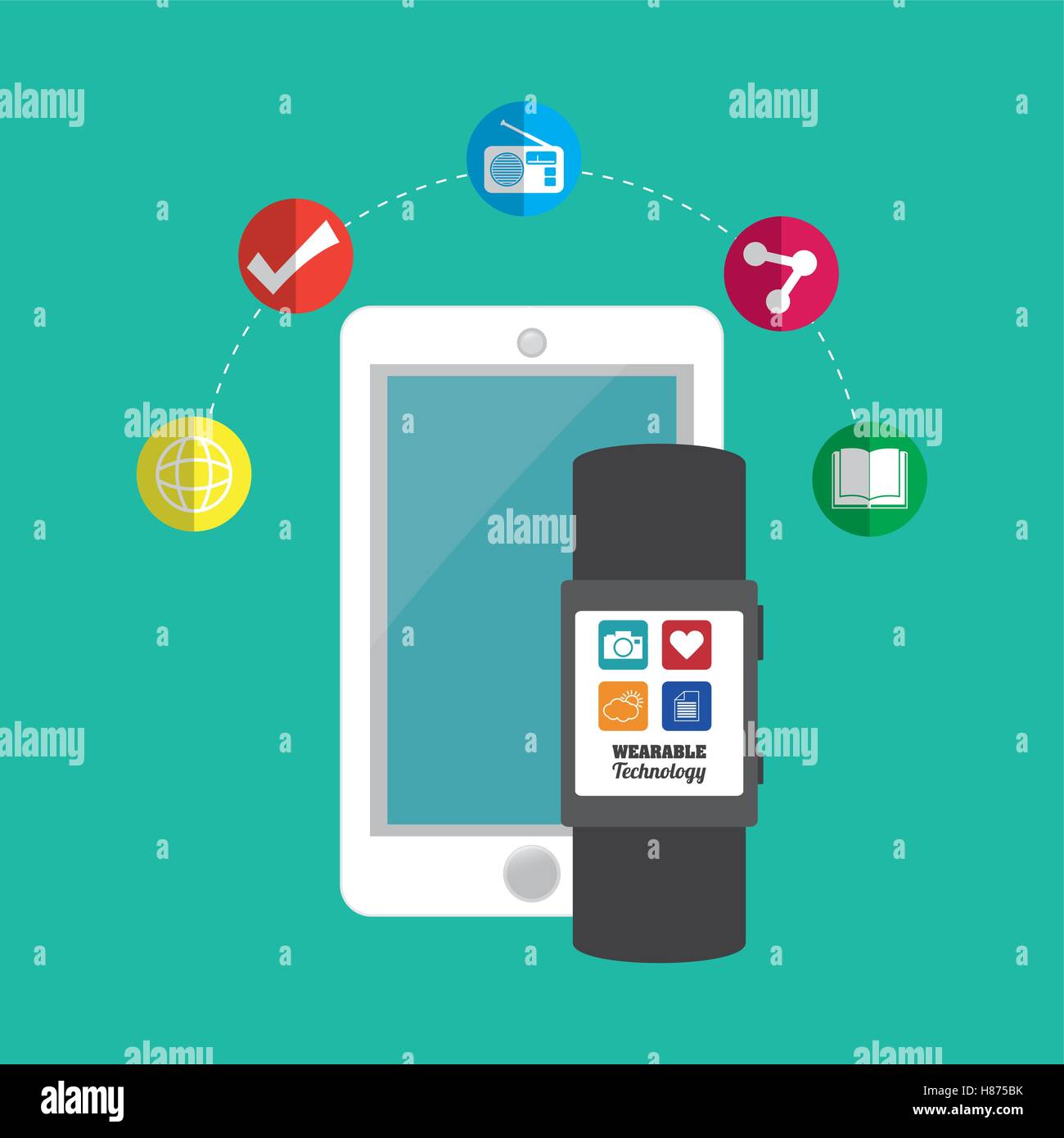Wearable mobile technology Stock Vector Image & Art - Alamy